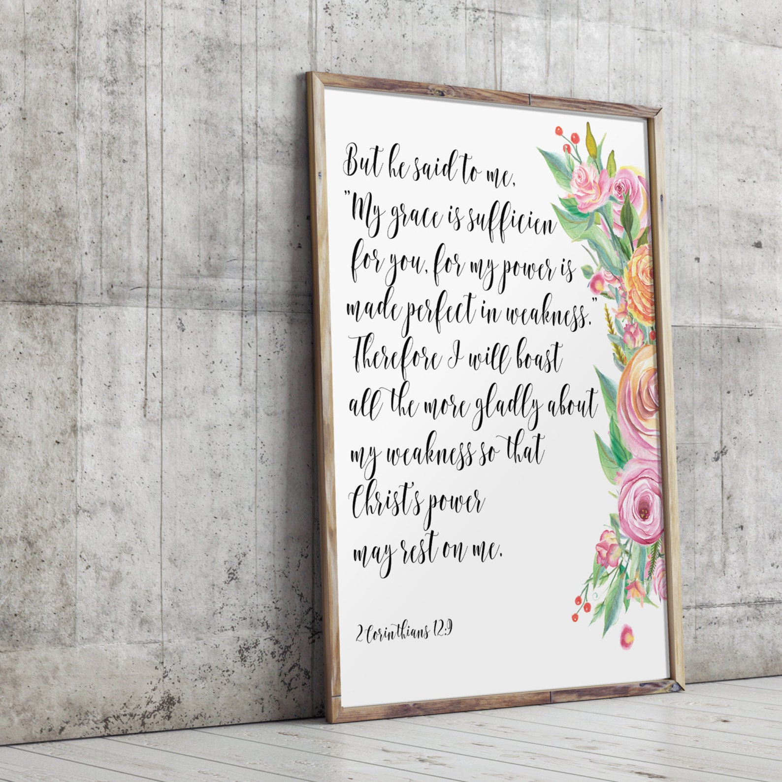 Bible Verse Print Art Scripture Art Christian Wall Art Home | Etsy
