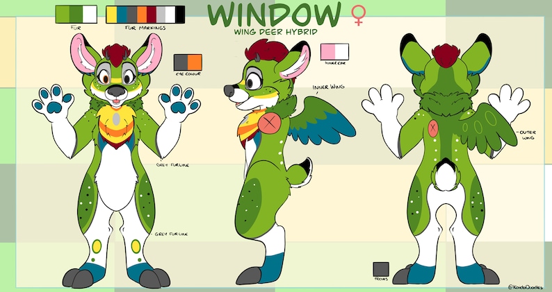 Fursona Reference Sheet - Etsy