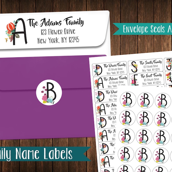 Monogram Address - Etsy