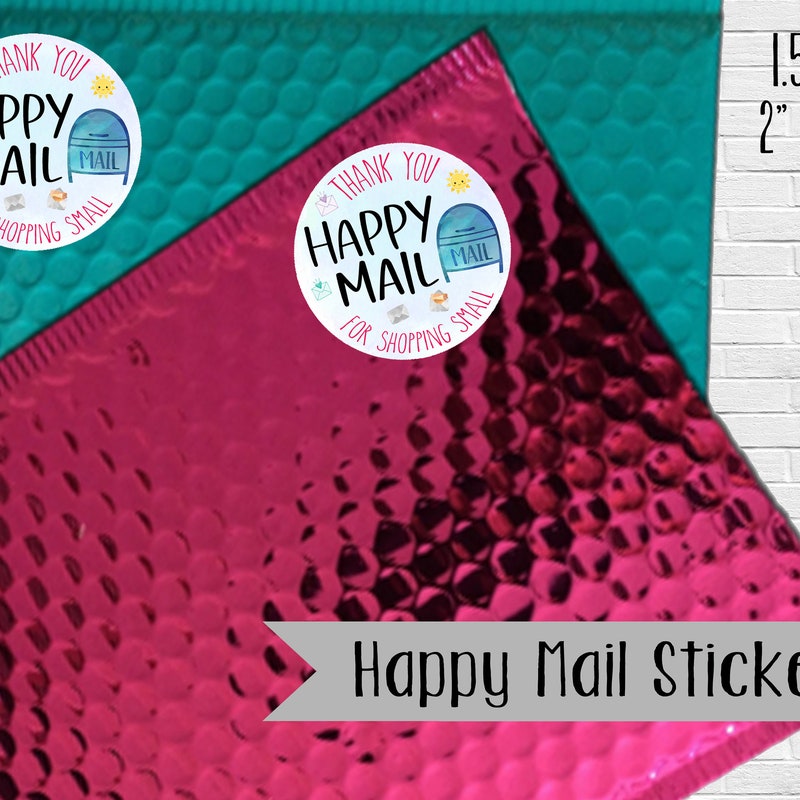 Happy Mail Stickers - Etsy