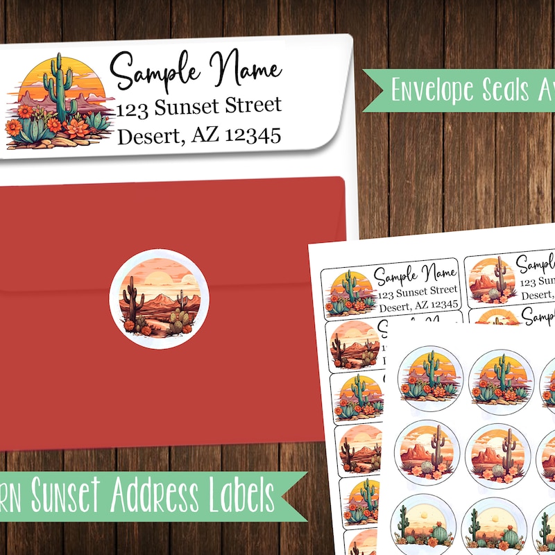 Western Address Stamp - Etsy