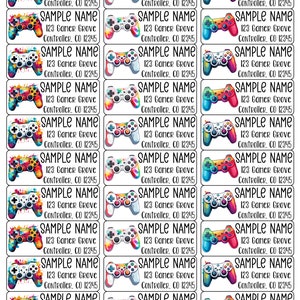 Video Game Address Labels, Mailing Labels - Etsy