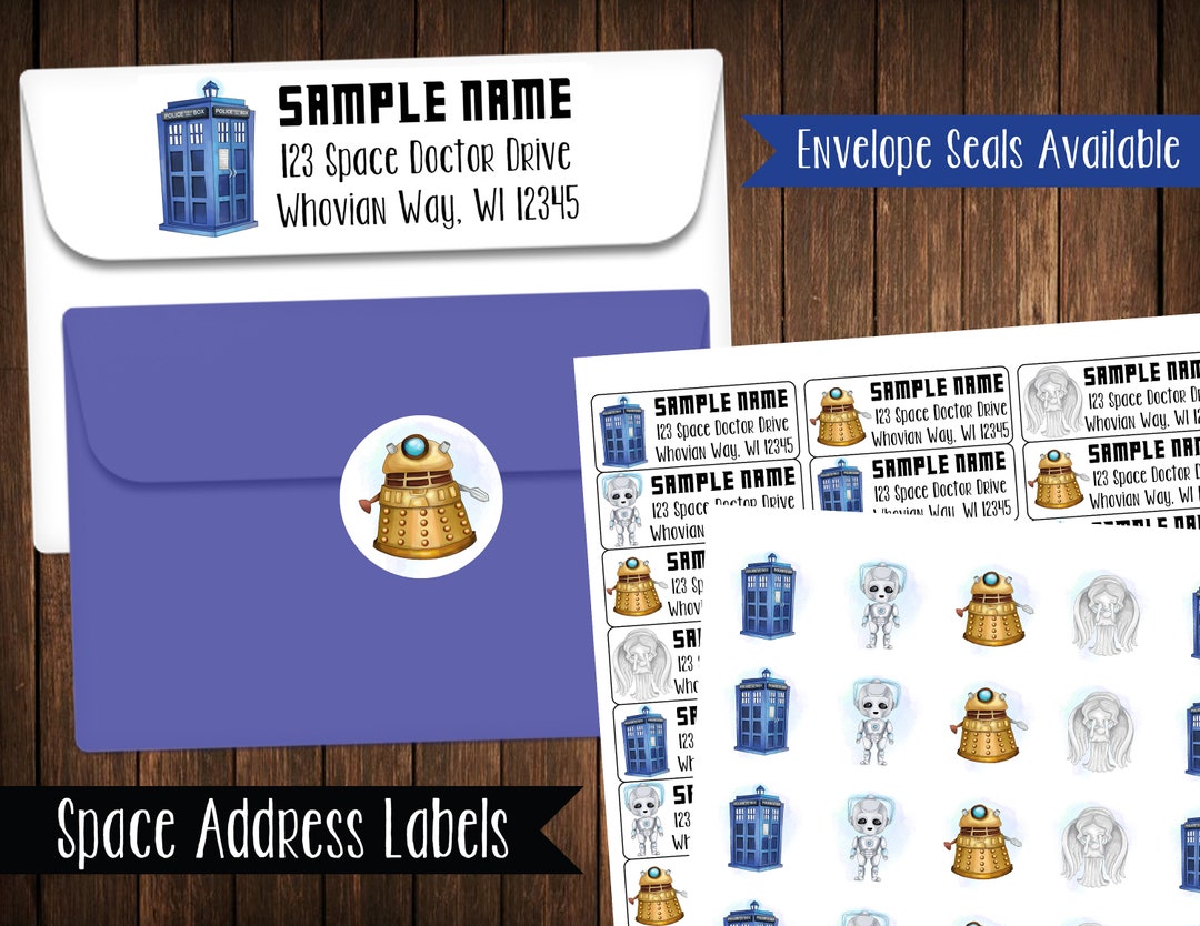 Cute Character Address Labels, Mailing Labels - Etsy