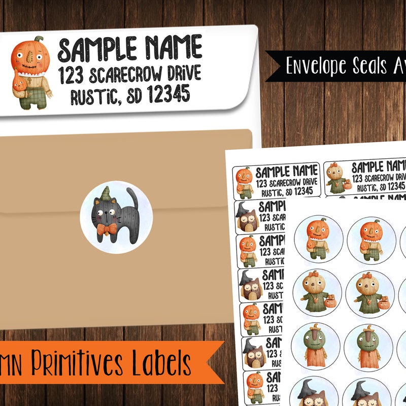 Primitive Labels - Etsy