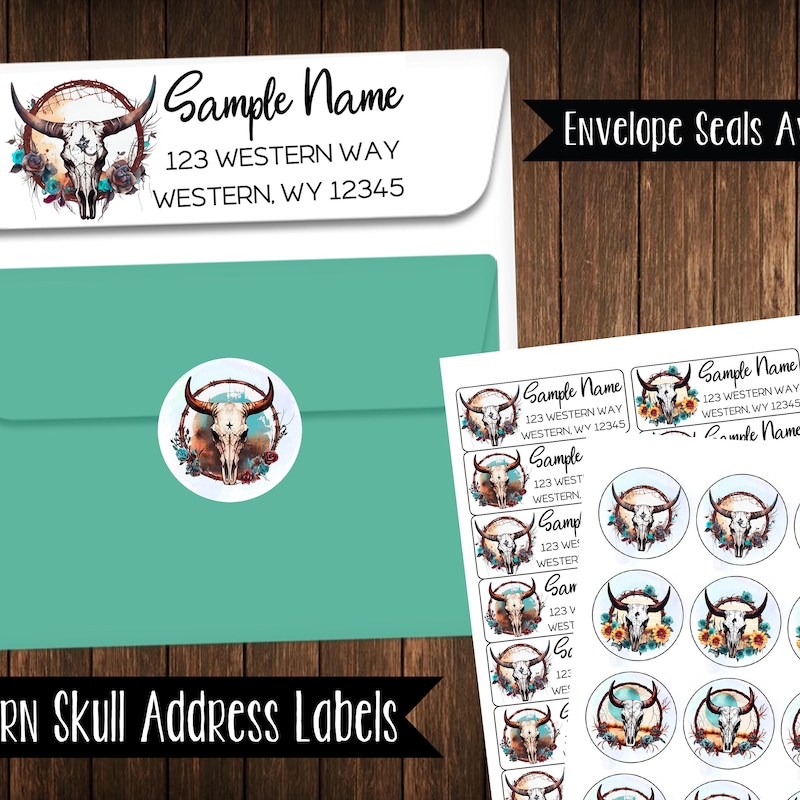 Western Address Stamp - Etsy