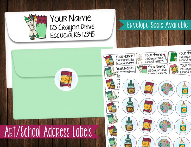 School Days Address Labels, School Labels, Teacher Labels, Book Labels ...
