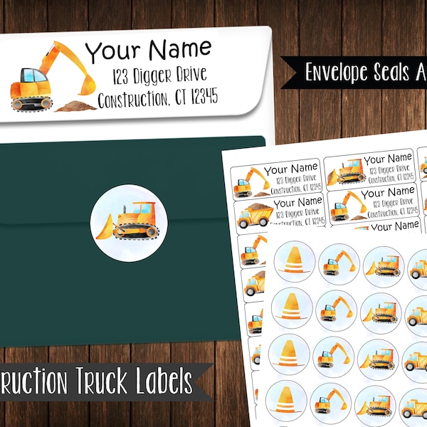 Boys Construction - Etsy