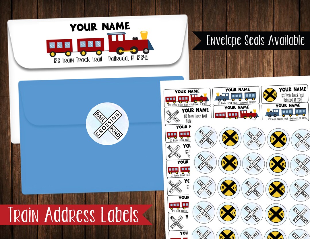 Train Address Labels, Train Birthday, Train Party - Etsy