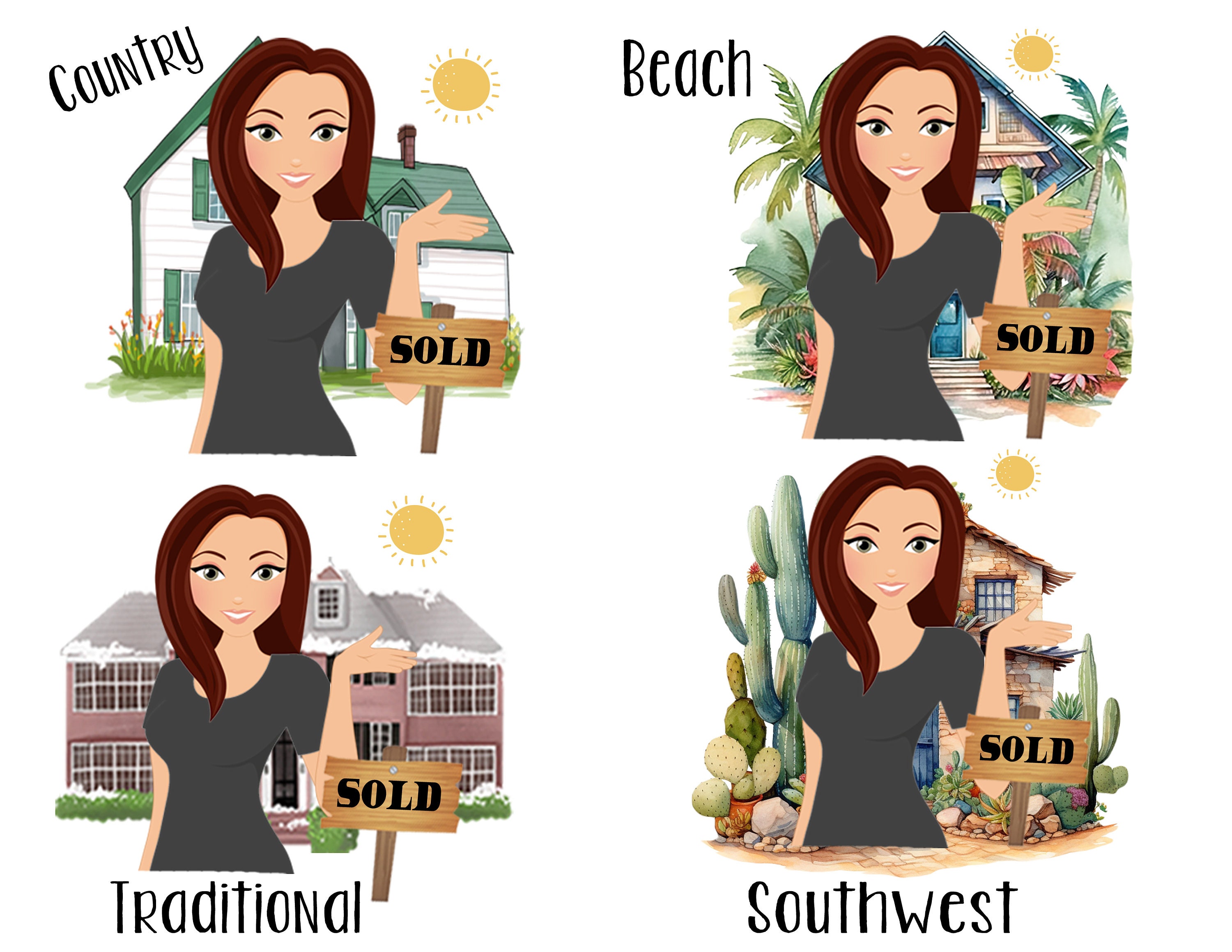 Realtor Referral Stickers / Basic Design - Etsy