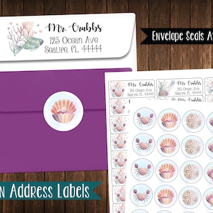 Under the Sea / Ocean Address Labels, Mailing Labels - Etsy