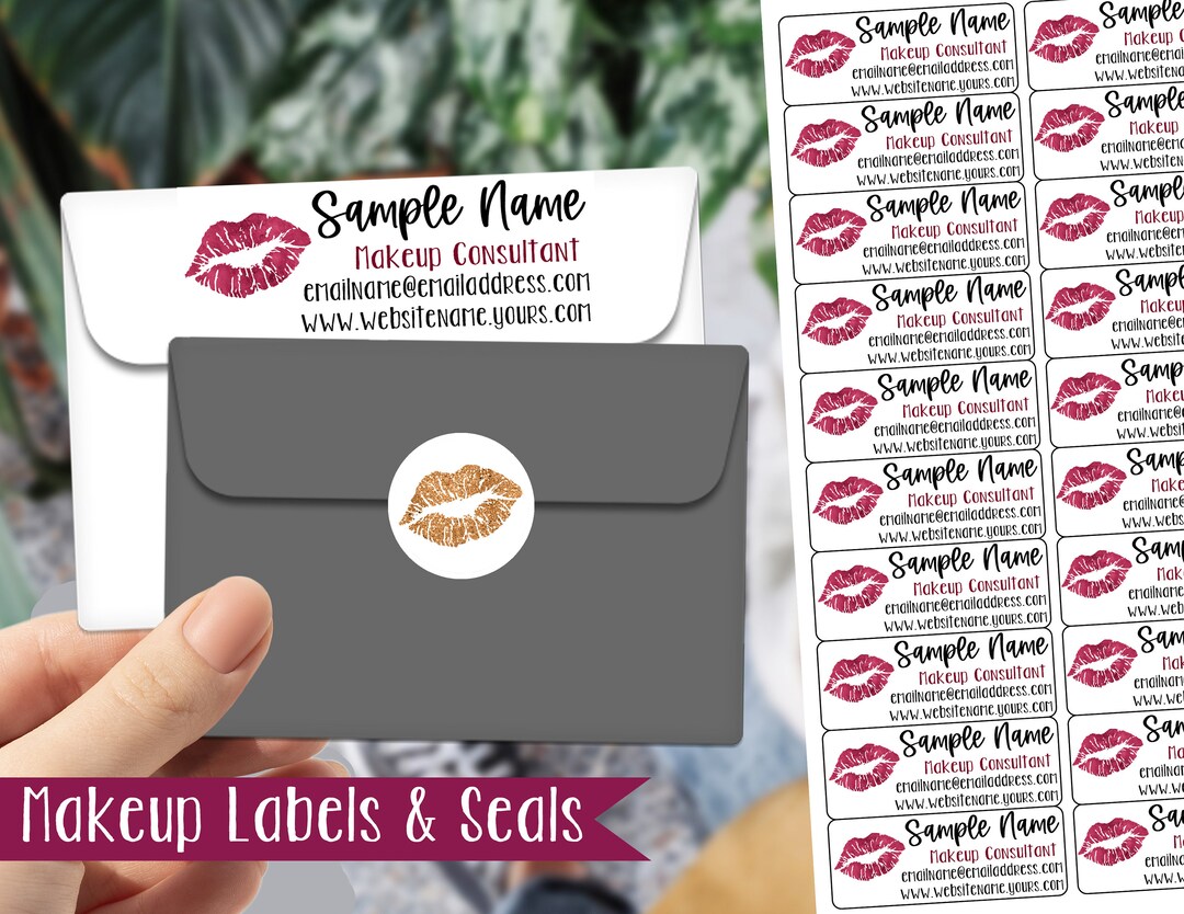 Makeup Address Labels, Mailing Labels - Etsy