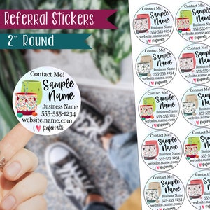 Wax Warmer Referral Stickers - Etsy
