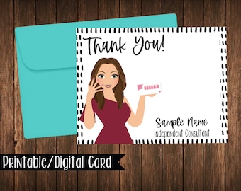 Nail Thank You Card | Etsy