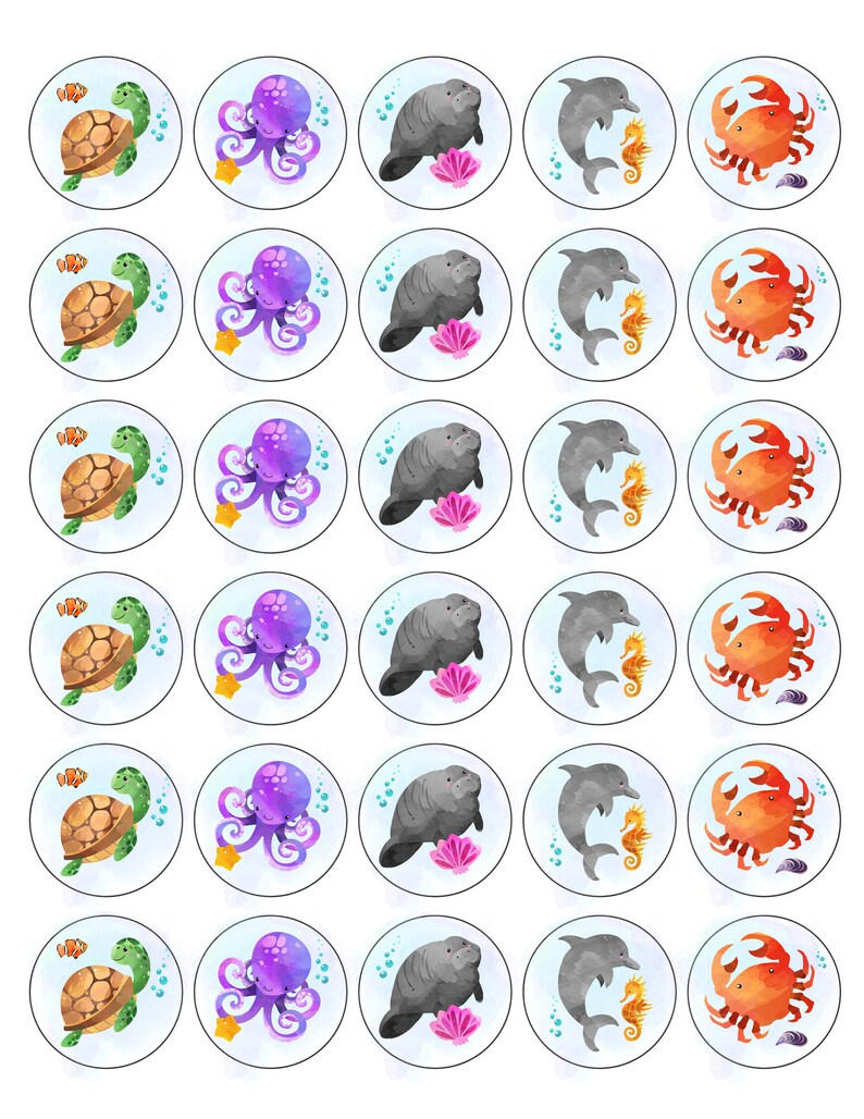 Sea Creatures Address Labels Mailing Labels | Etsy