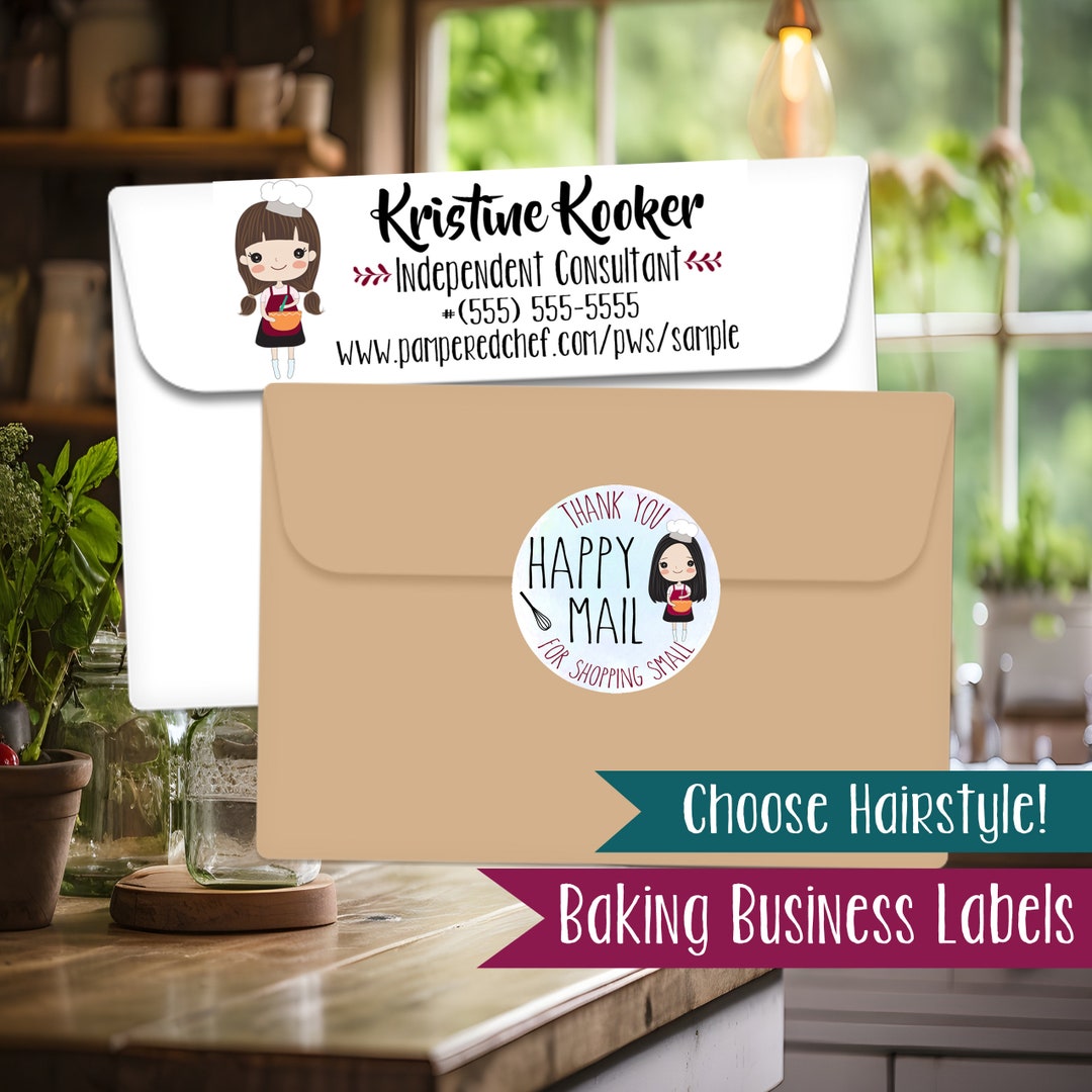 Baking Girl Address Labels, Mailing Labels - Etsy
