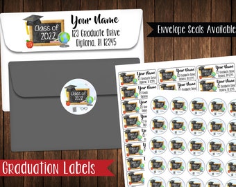 Graduation Return Address Labels 30 per Sheet Graduation - Etsy
