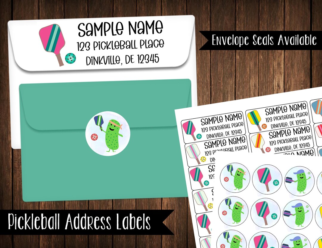 Pickleball Address Labels, Mailing Labels - Etsy
