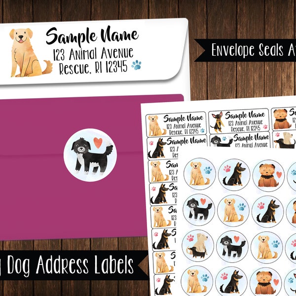 Dog Labels - Etsy
