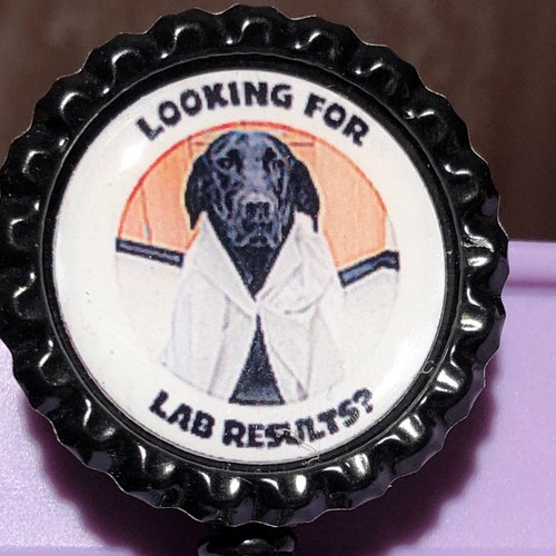 Scientist Laboratory Cartoon Badge Reel - Etsy