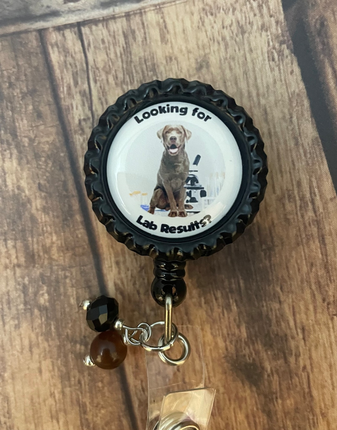 Laboratory Chocolate Lab Retractable Badge Reel Lanyard - Etsy