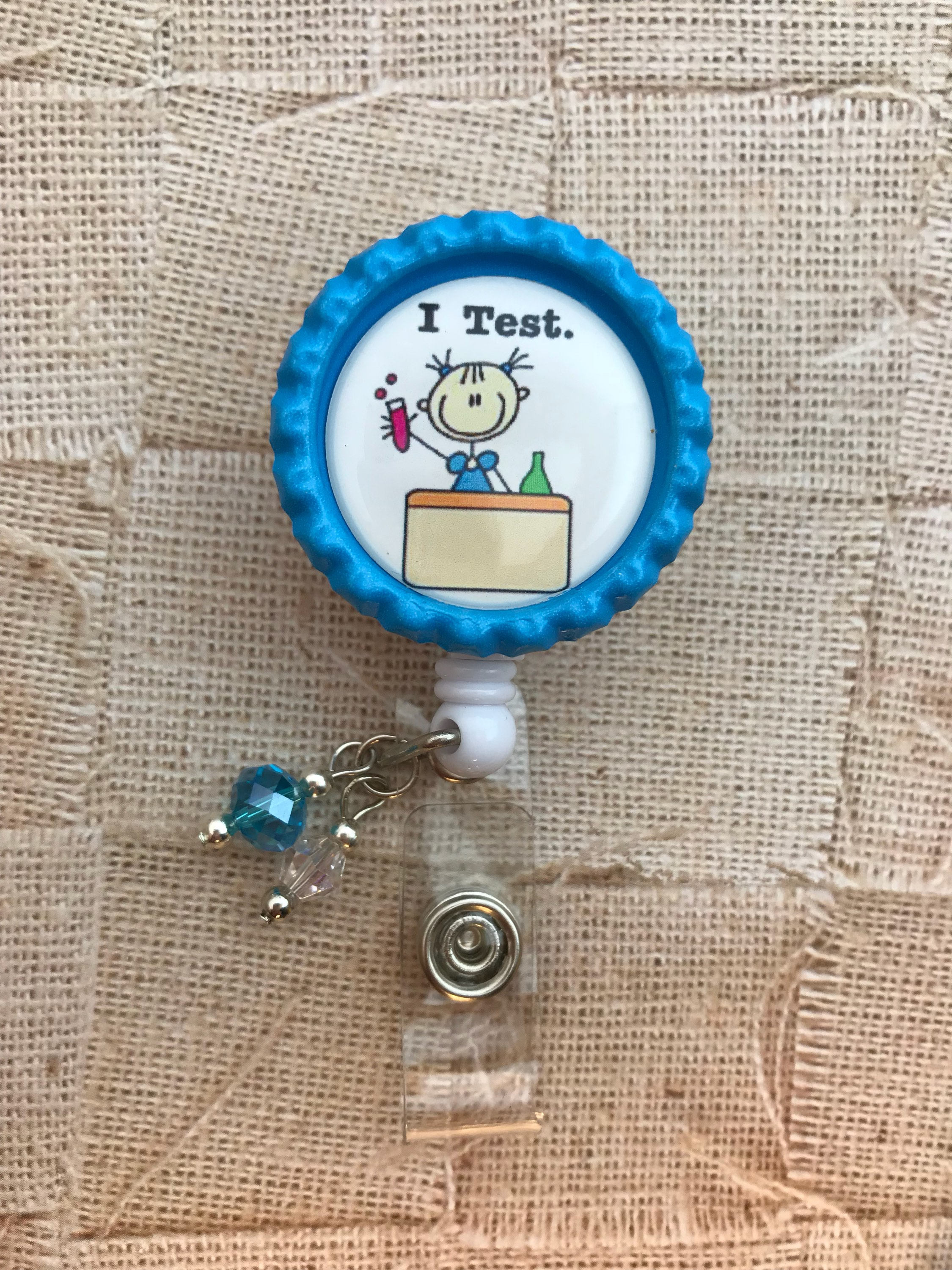 Laboratory I Test Retractable Badge Reel - Etsy