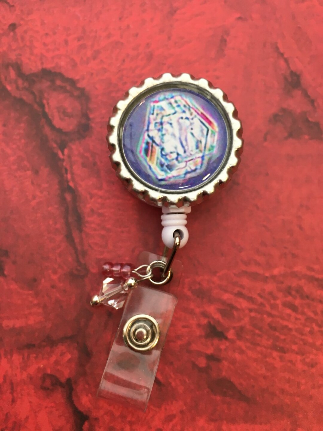 Urine Crystals Retractable Badge Reel Laboratory Tech Lab Week Gift ...