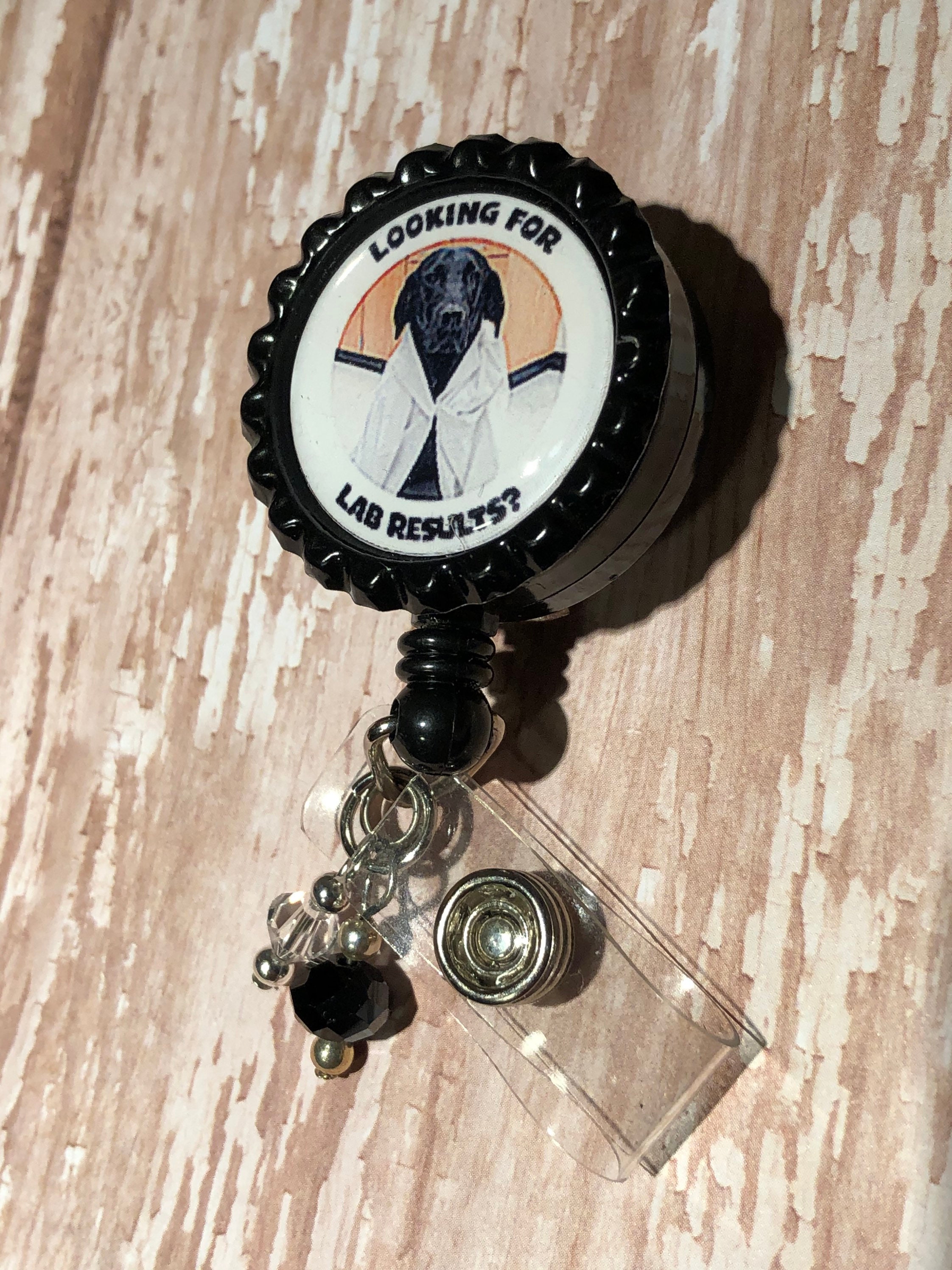 Black Lab Dog Laboratory Scientist Retractable Badge Reel Lab - Etsy
