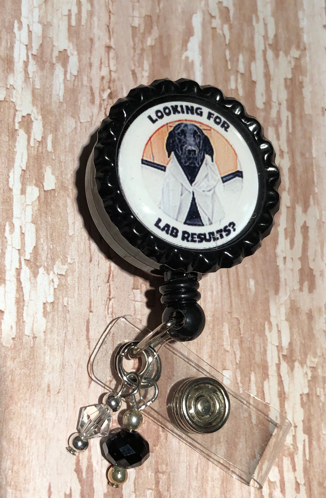 Black Lab Dog Laboratory Scientist Retractable Badge Reel Lab - Etsy