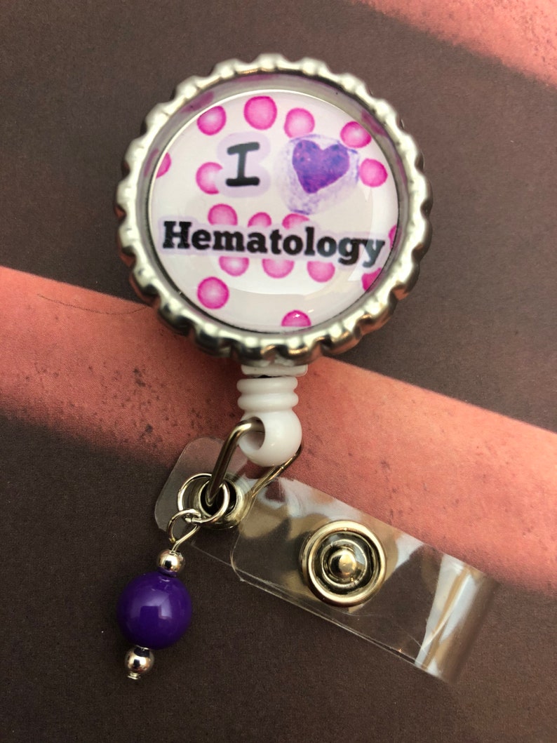 Retractable Badge Reel Hematology Cells Lab Techs Lab Week - Etsy