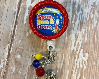 Laboratory Spun Run and Done Retractable Badge Reel Lab Week - Etsy