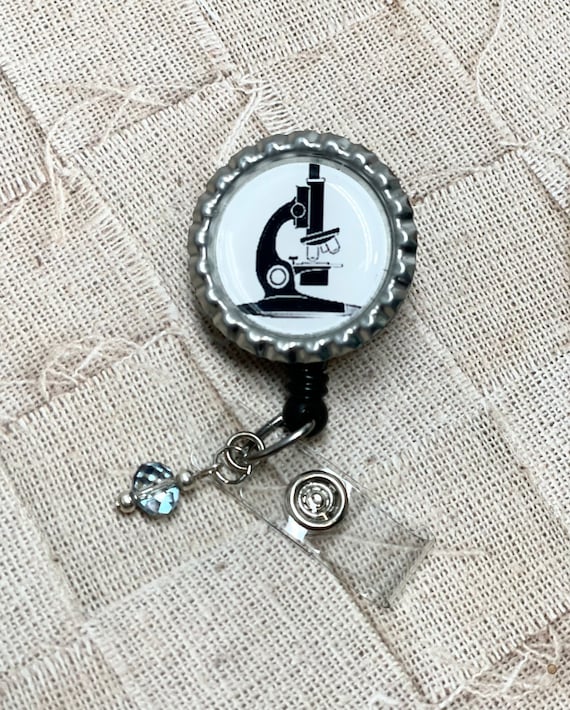Badge Reel Microscope Retractable Badge Reel Laboratory Lab - Etsy