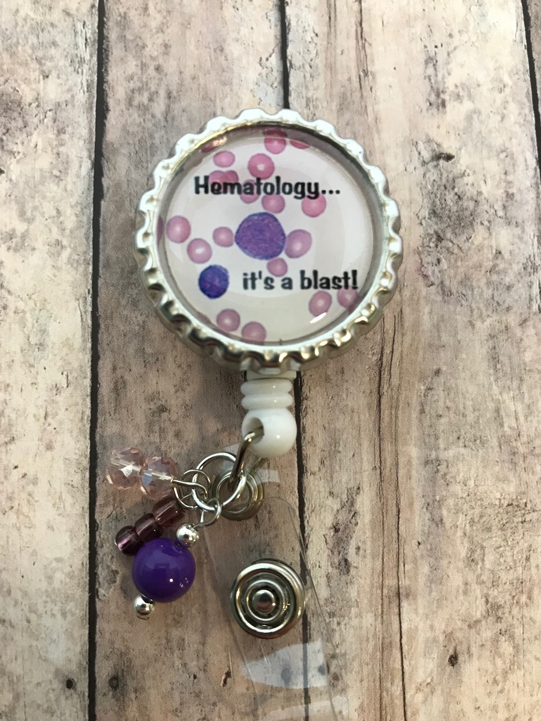 Badge Reel Laboratory Hematology Design Lab Week Gift Idea - Etsy