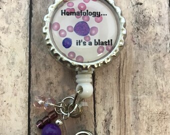 Hematology Blast Retractable Badge Reel Labweek Gift MLS MLT | Etsy
