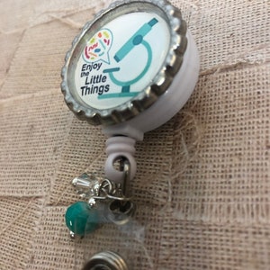Laboratory Themed Retractable Badge Reel Microscope Lab Week Gift ...