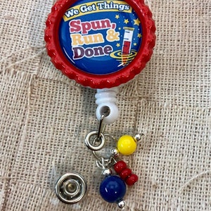 Laboratory Spun Run and Done Retractable Badge Reel Lab Week Gift Lab ...