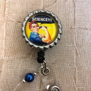 Science!!! Design Retractable Badge Reel; Lab Week Gift Scientist ...