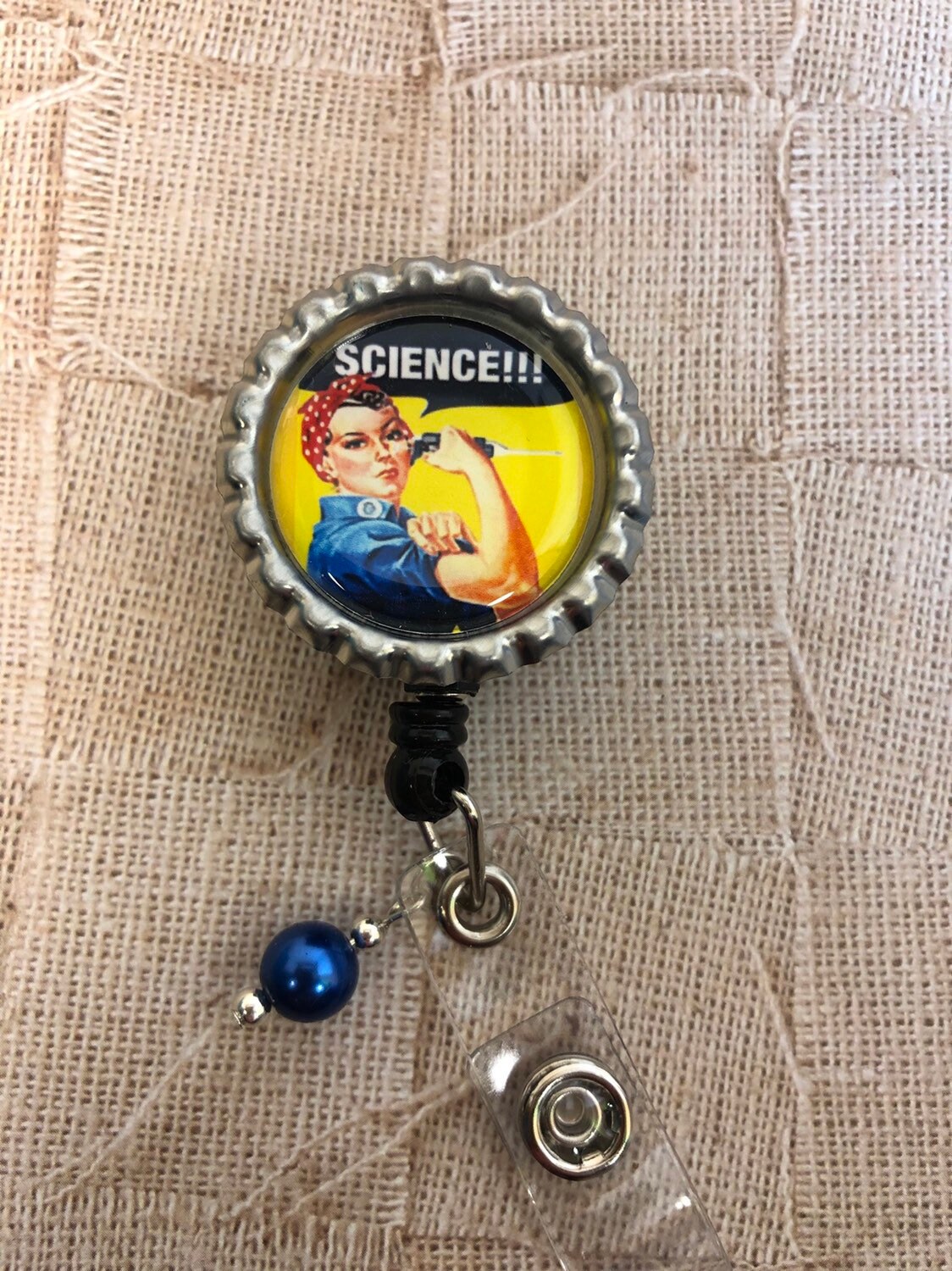 Science Design Retractable Badge Reel Lab Week Gift | Etsy