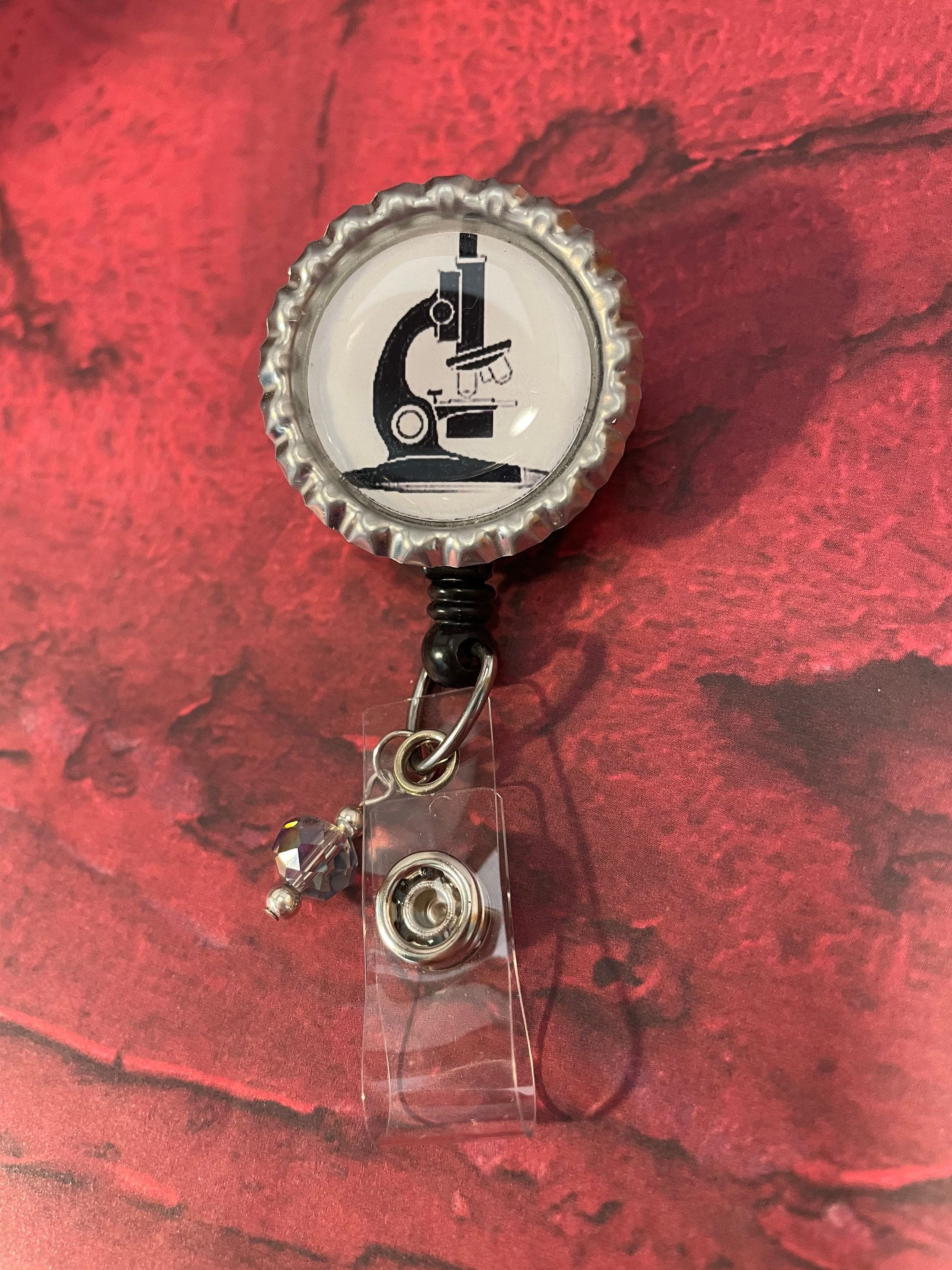 Badge Reel Microscope Retractable Badge Reel Laboratory Lab - Etsy