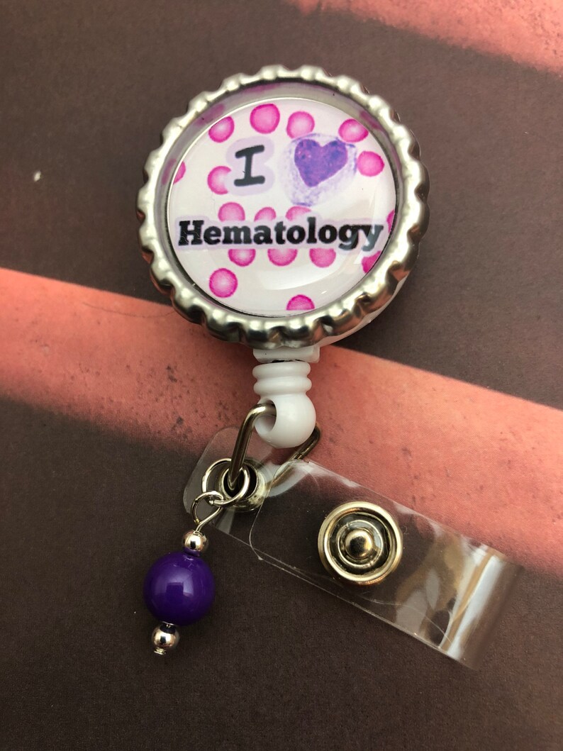 Retractable Badge Reel Hematology Cells Lab Techs Lab Week - Etsy