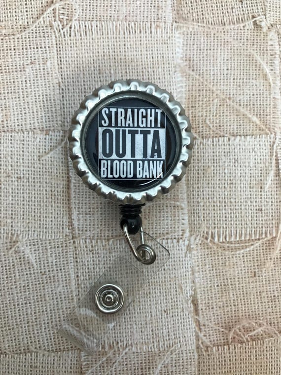 Blood Bank Retractable Badge Reel Lab Week Gift Lab Tech - Etsy