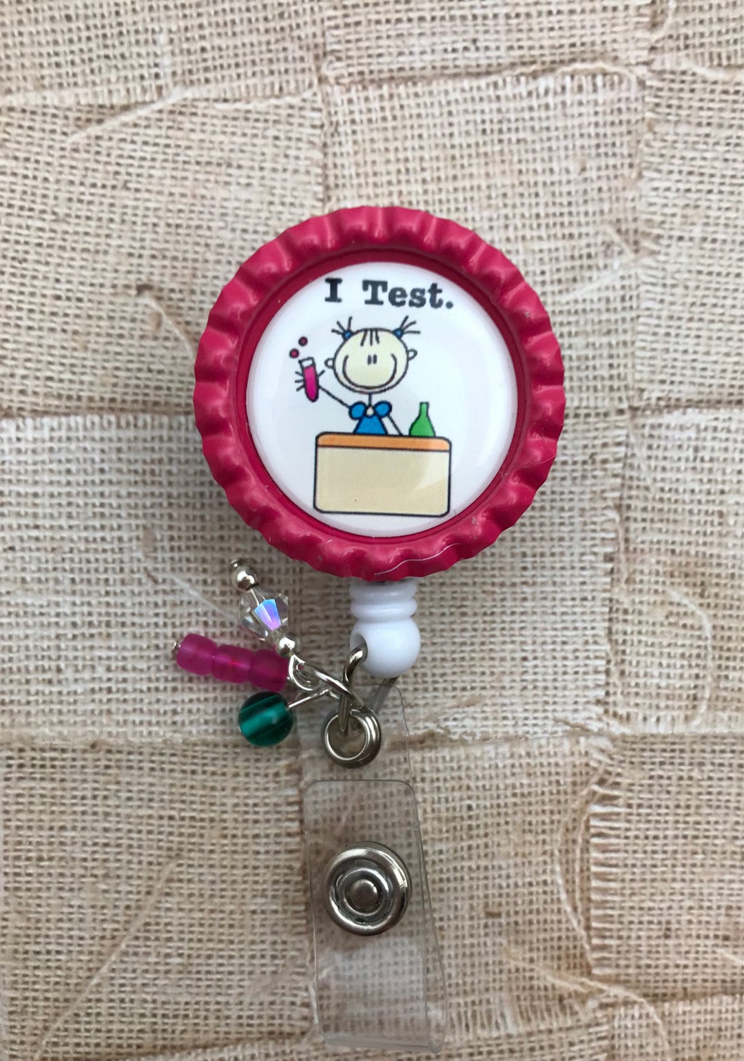 Laboratory I Test Retractable Badge Reel - Etsy