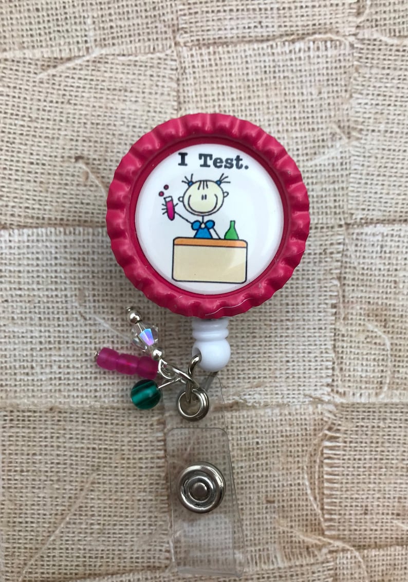 Laboratory I Test Retractable Badge Reel - Etsy