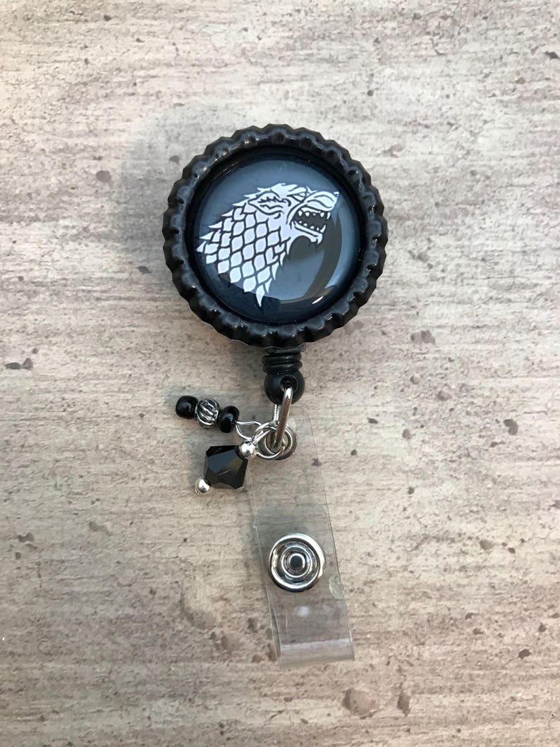 Game of Thrones Stark Wolf Retractable Badge Reel - Etsy