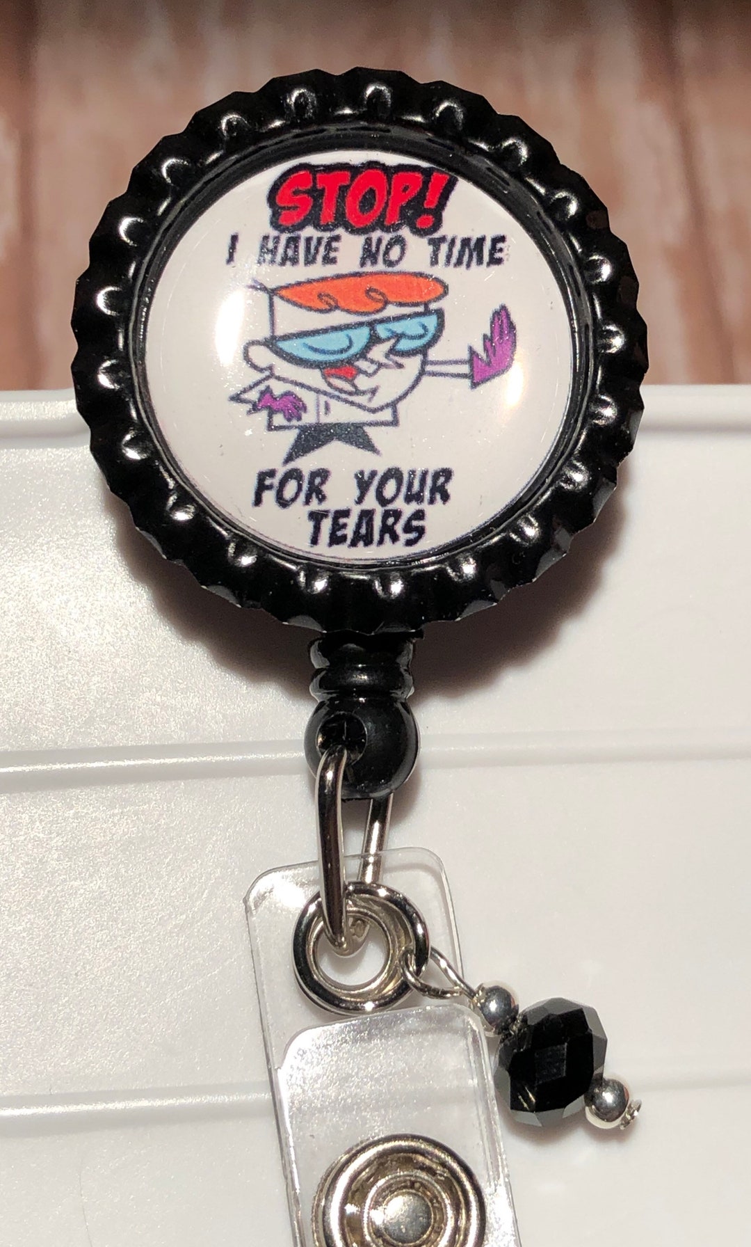 Cartoon Laboratory Scientist Retractable Badge Reel Lab Week Gift Lab ...