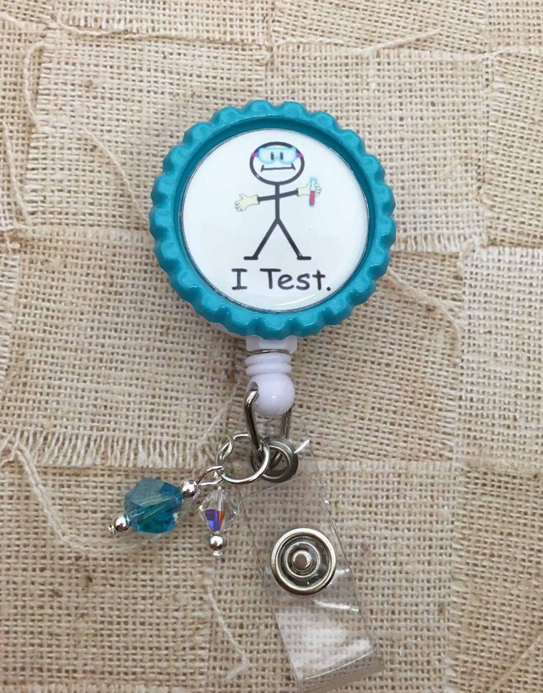 Med Tech Stick Person Badge Reel Laboratory Lab Week Gift Idea MLS MT ...