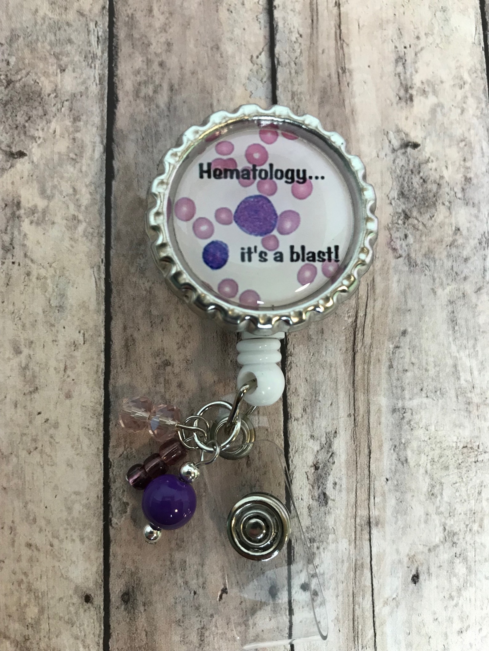 Badge Reel Laboratory Hematology Design Lab Week Gift Idea - Etsy