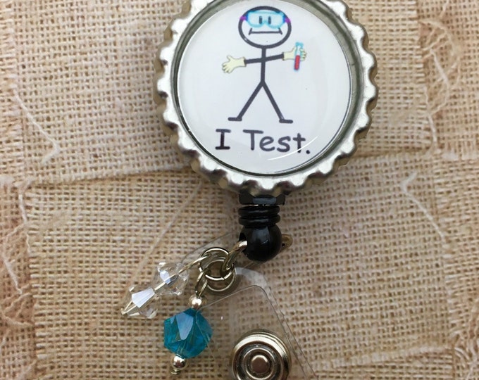 Centrifuge Acrylic Badge Reel for Scientists, Lab Techs, MLT, MLS ...