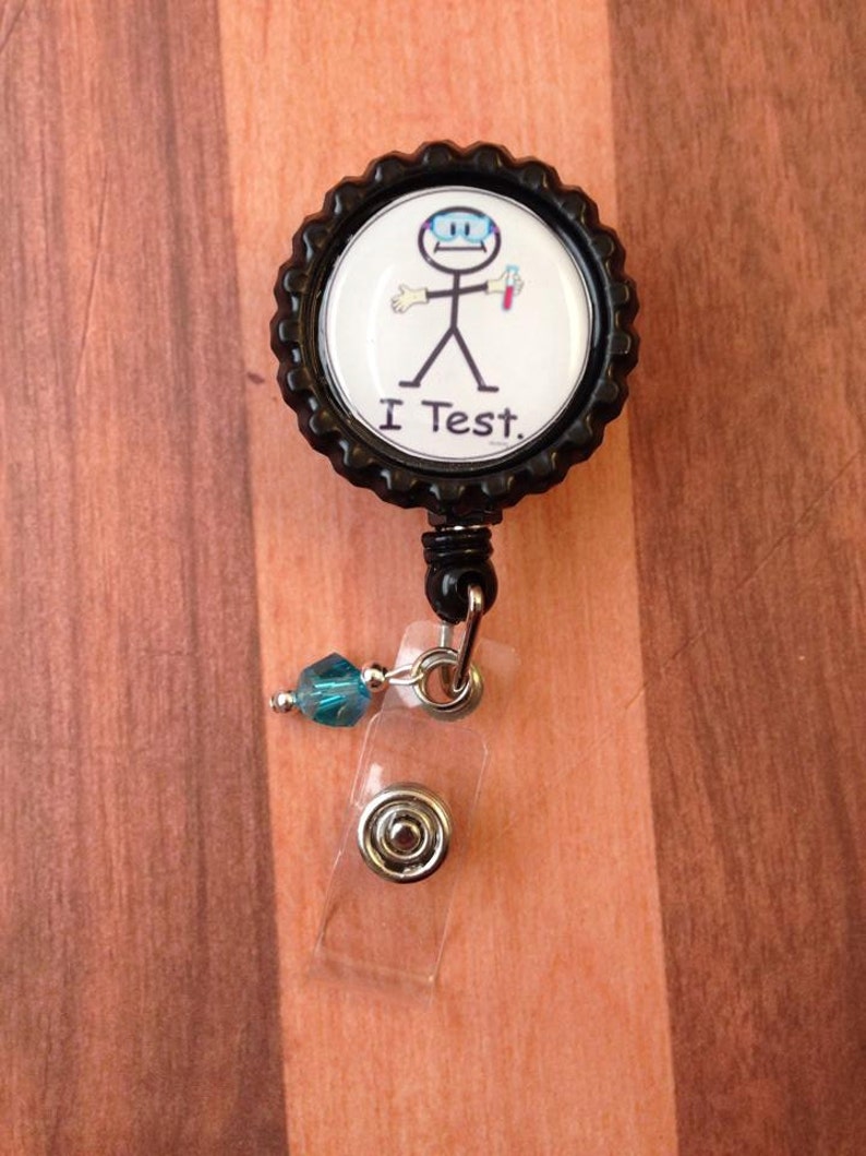 Med Tech or Laboratory Professional Retractable Badge Reel - Etsy