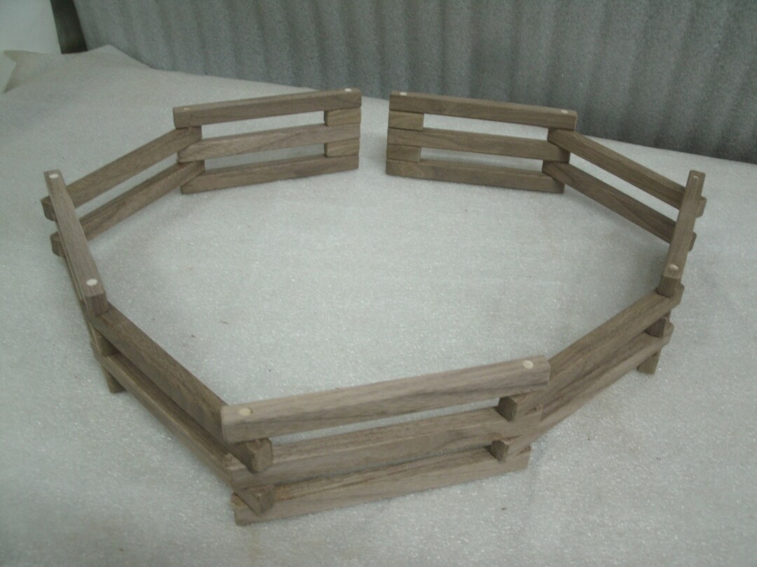 Solid Walnut Wood Fence - Etsy