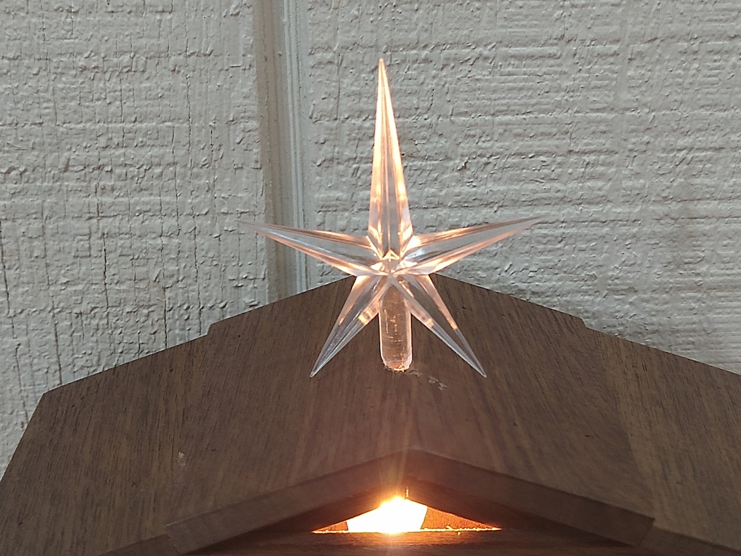 One Ceramic Tree Topper Acrylic Star - Etsy